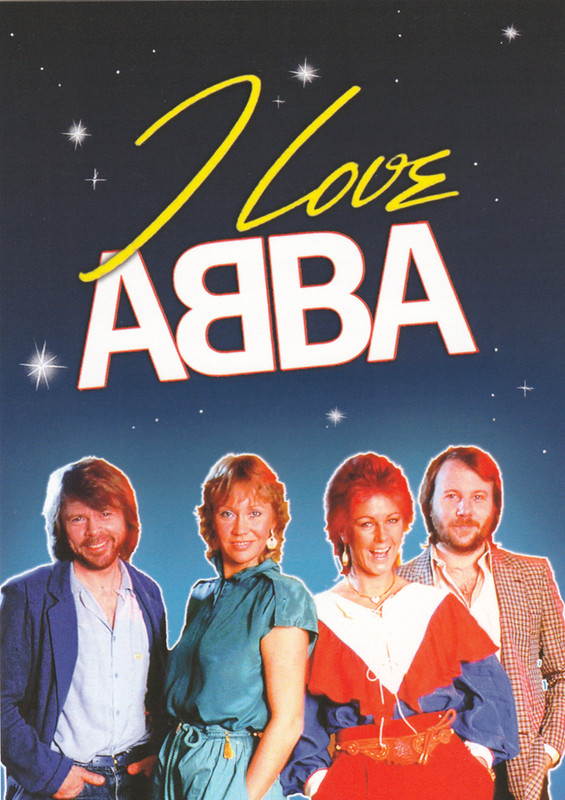 [graphics] ABBA 1983 I Love ABBA postal card ( — Postimages