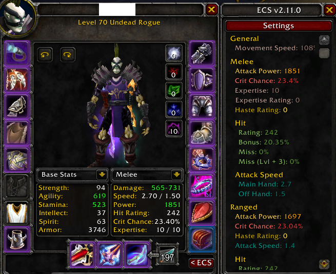 Selling - Whitemane H / Talon of Azshara Weap / Undead Rogue 70 - EpicNPC