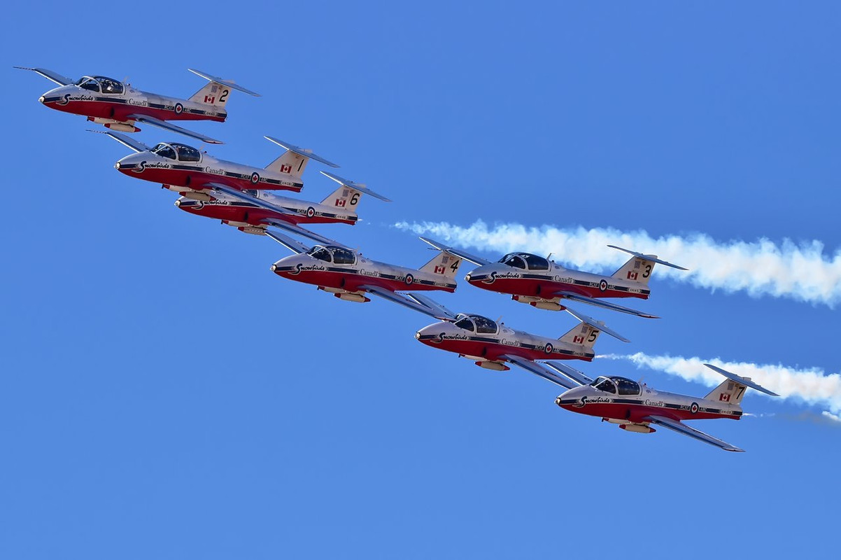 RCAF Snowbird Finale Airshow - CYMJ Canadian Forces Base Moose Jaw 18 ...