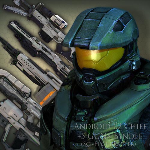 Android 02-00-Chief Bundle (NEW LINK) 2025 - Free Daz 3D Models