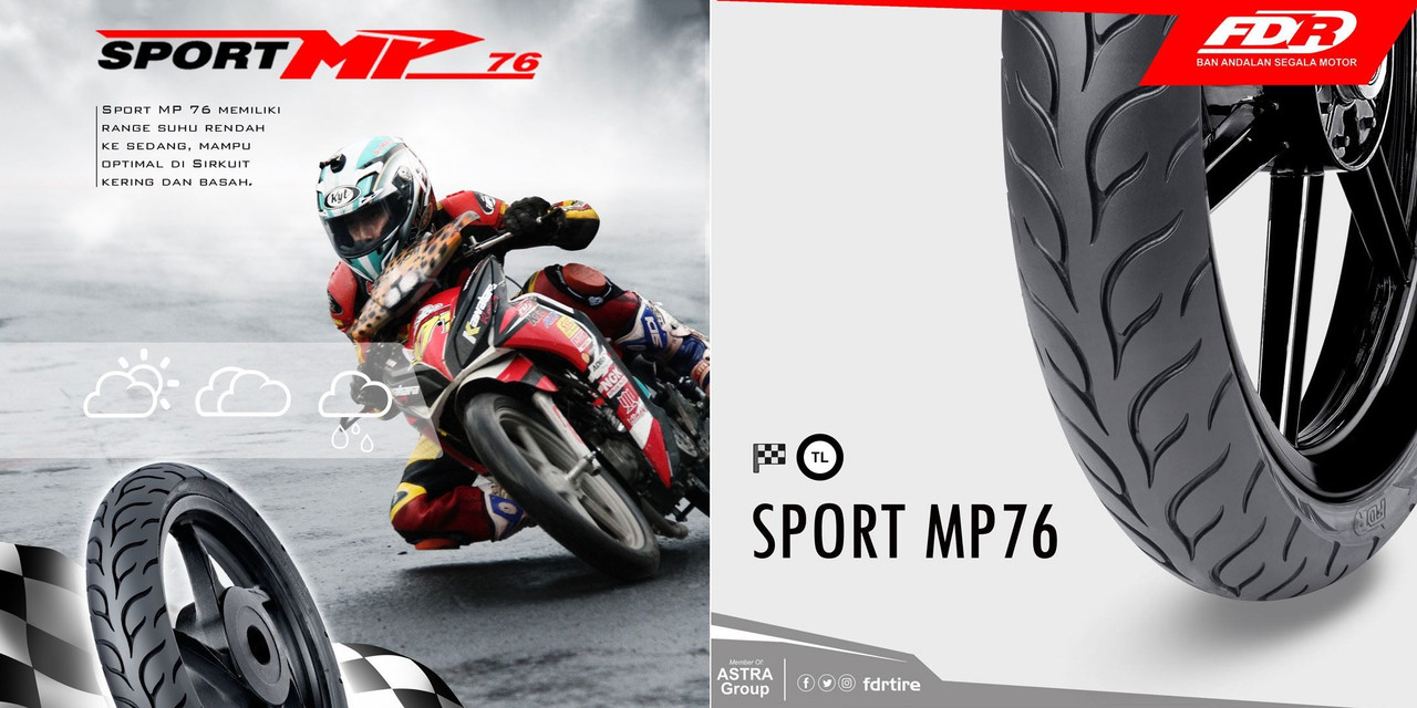 Jual Ban Fdr 90-80-17 Sport Mp76 Tubeless Di Seller Pasti Kober ...