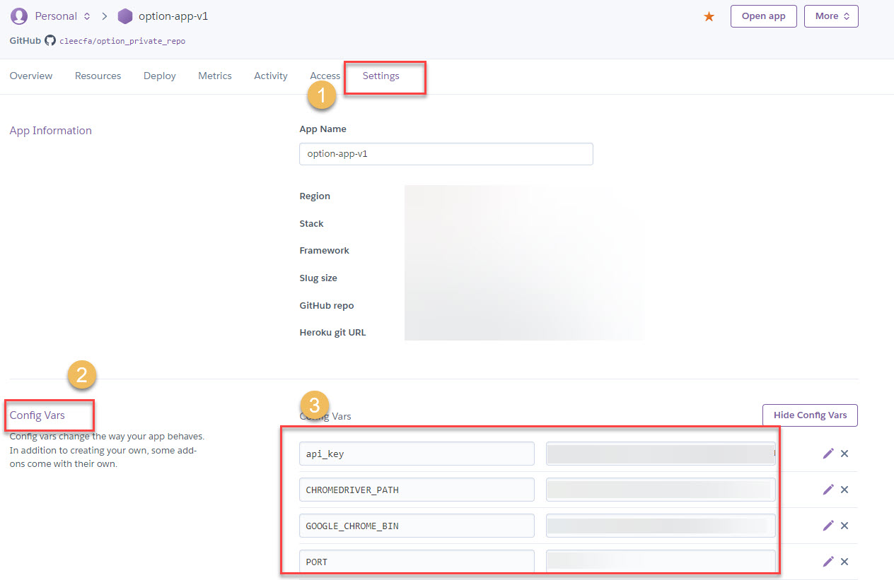 where to store heroku config variables — Postimages