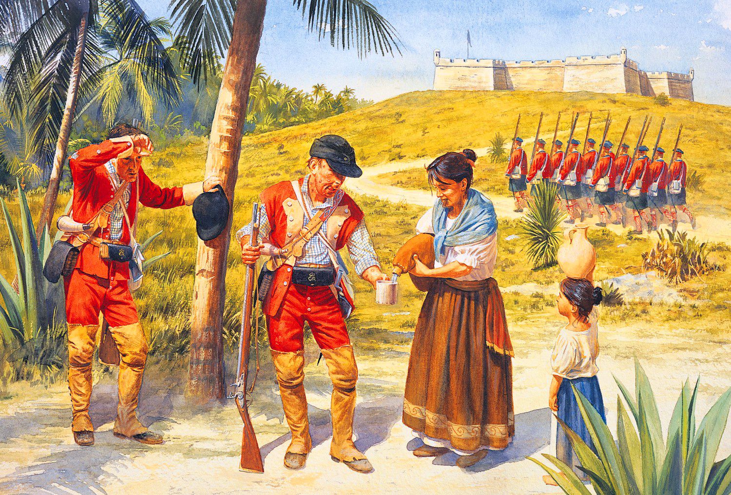 Light Infantry soldier of the 27th ( Inniskilling) Regiment during the ...