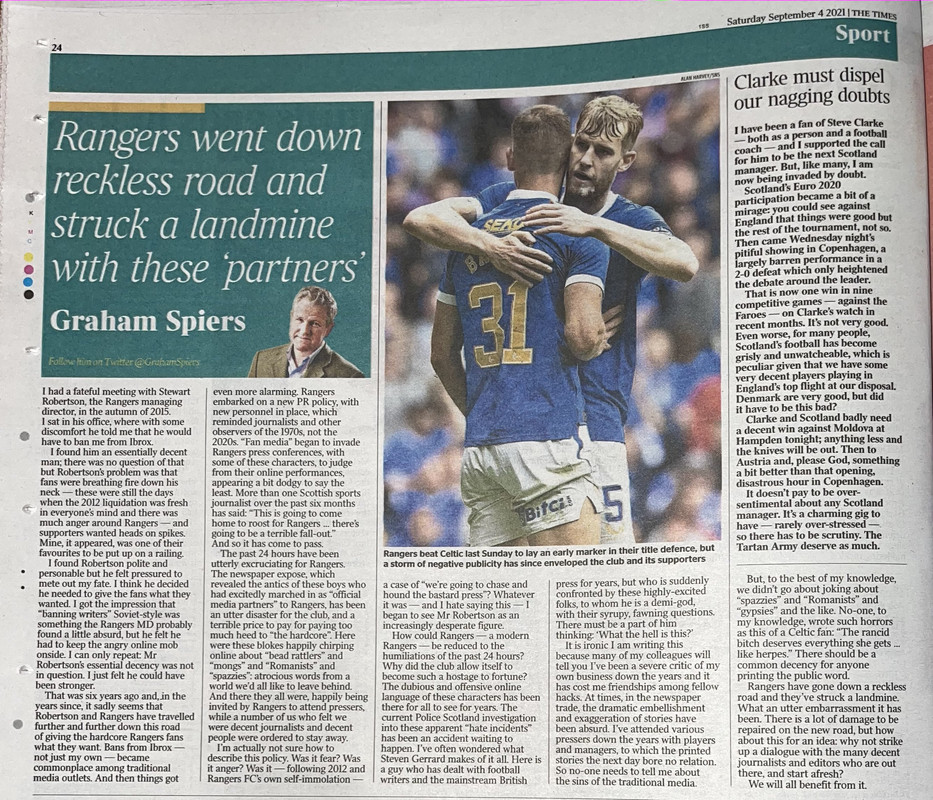 The Times Graham Spiers Heart and Hand IMG 2004 — Postimages