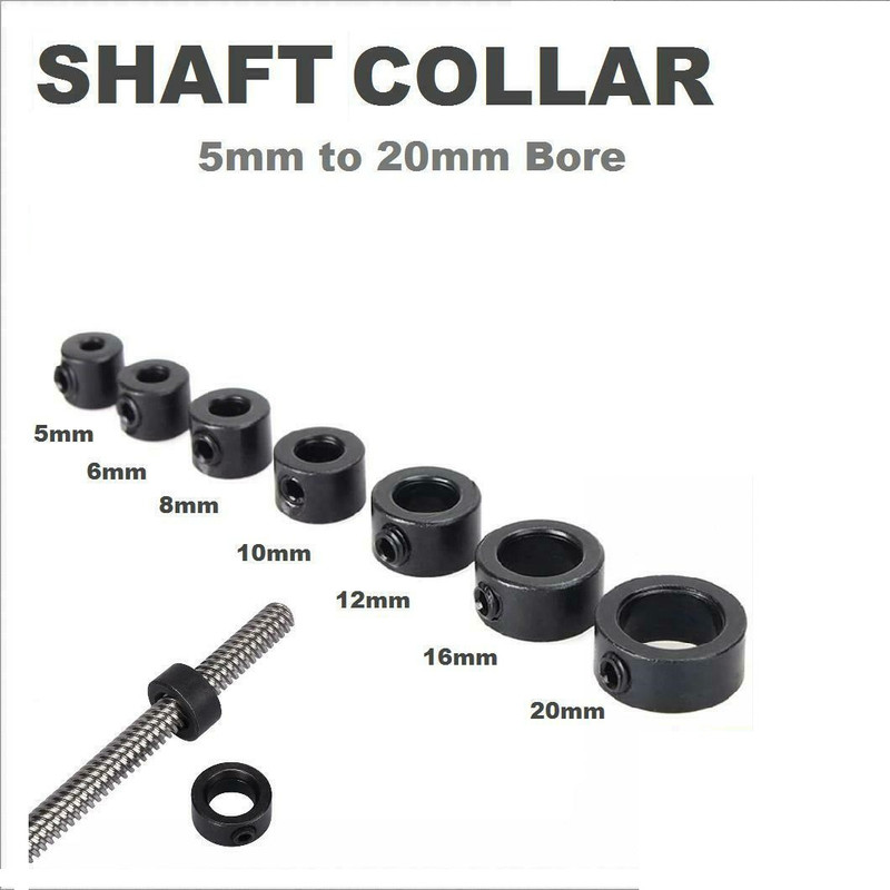 Shaft collar steel Bore 5mm 6mm 8mm 10mm 12mm 16mm 20mm Standoff space ...