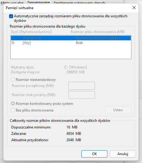 Page File of 32 GB : r/LenovoLegion