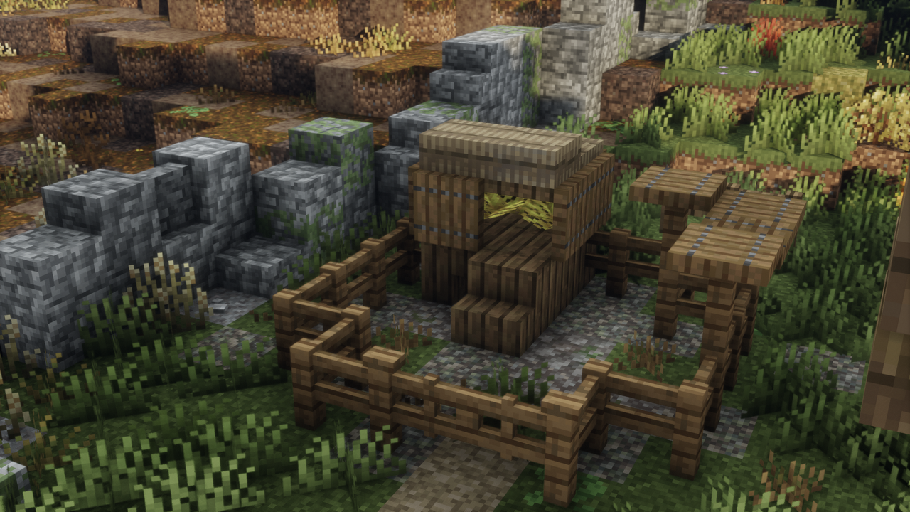 Vysoké Livestock Farm - Realistic Medieval Farmstead | Medieval Unlimtied Server Minecraft Map