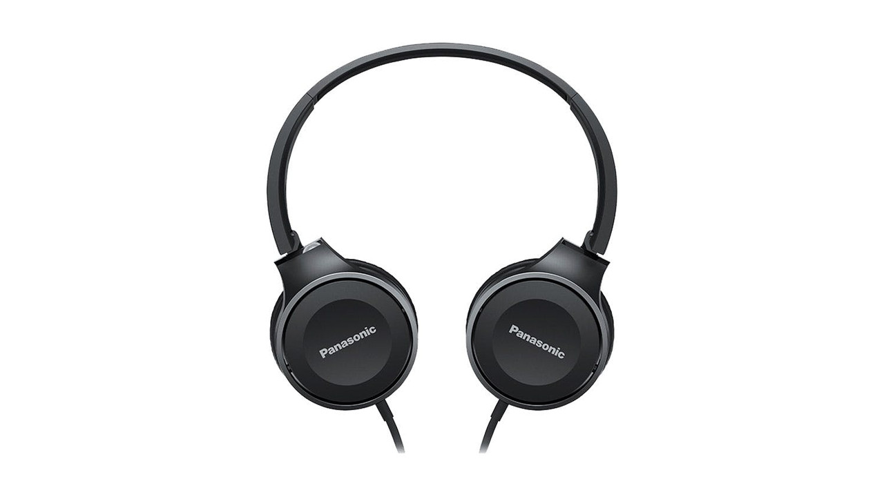 Panasonic RP-HF100-GC-K Compact Black On-Ear Headphones **Brand New ...