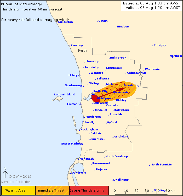 Severe weather warning : r/perth