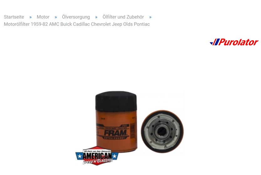 Which Oil Filter? - The AMC Forum - Page 1