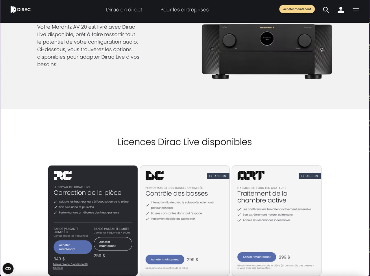 [2025] Dirac ART chez Denon Marantz - Page 18 - www.homecinema-fr.com