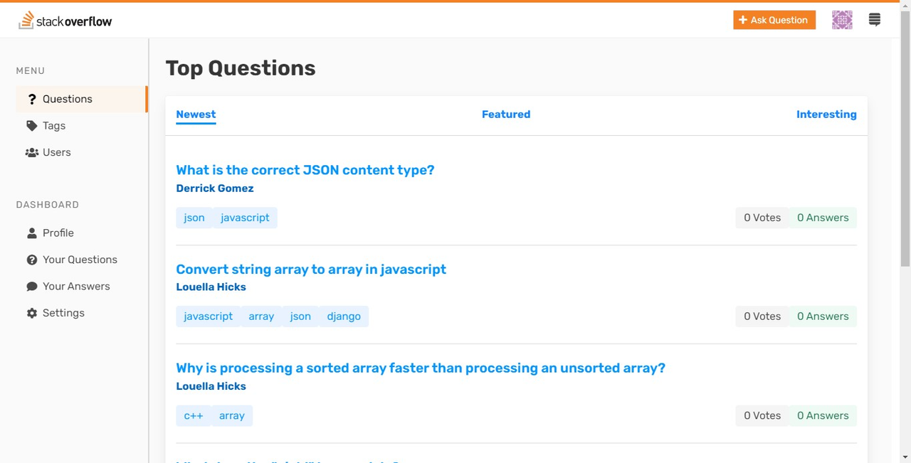GitHub - DevAthul-88/Stack-Overflow-Clone: This is a clone web ...
