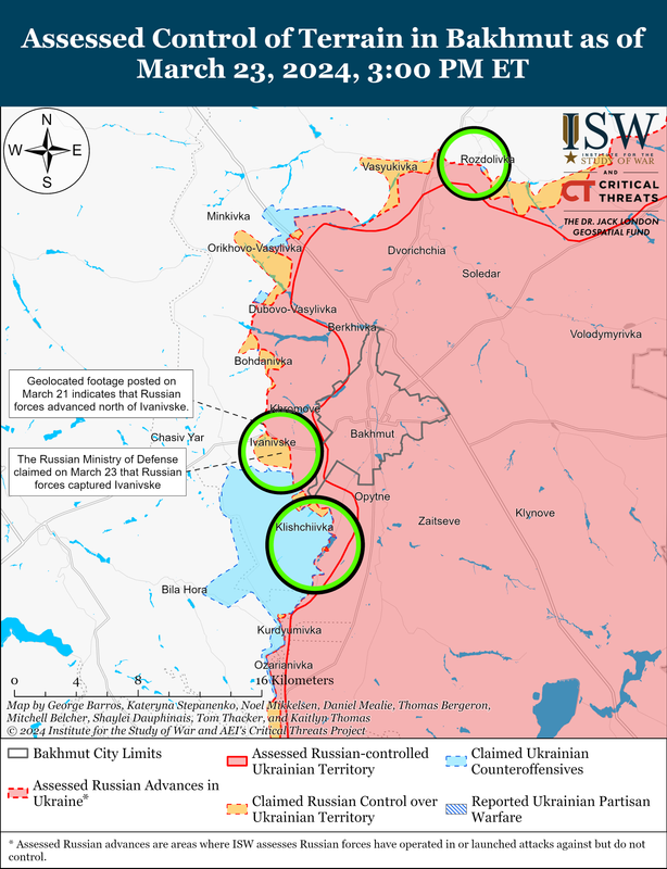 Bakhmut Battle Map Draft March 23, 2024 — Postimages