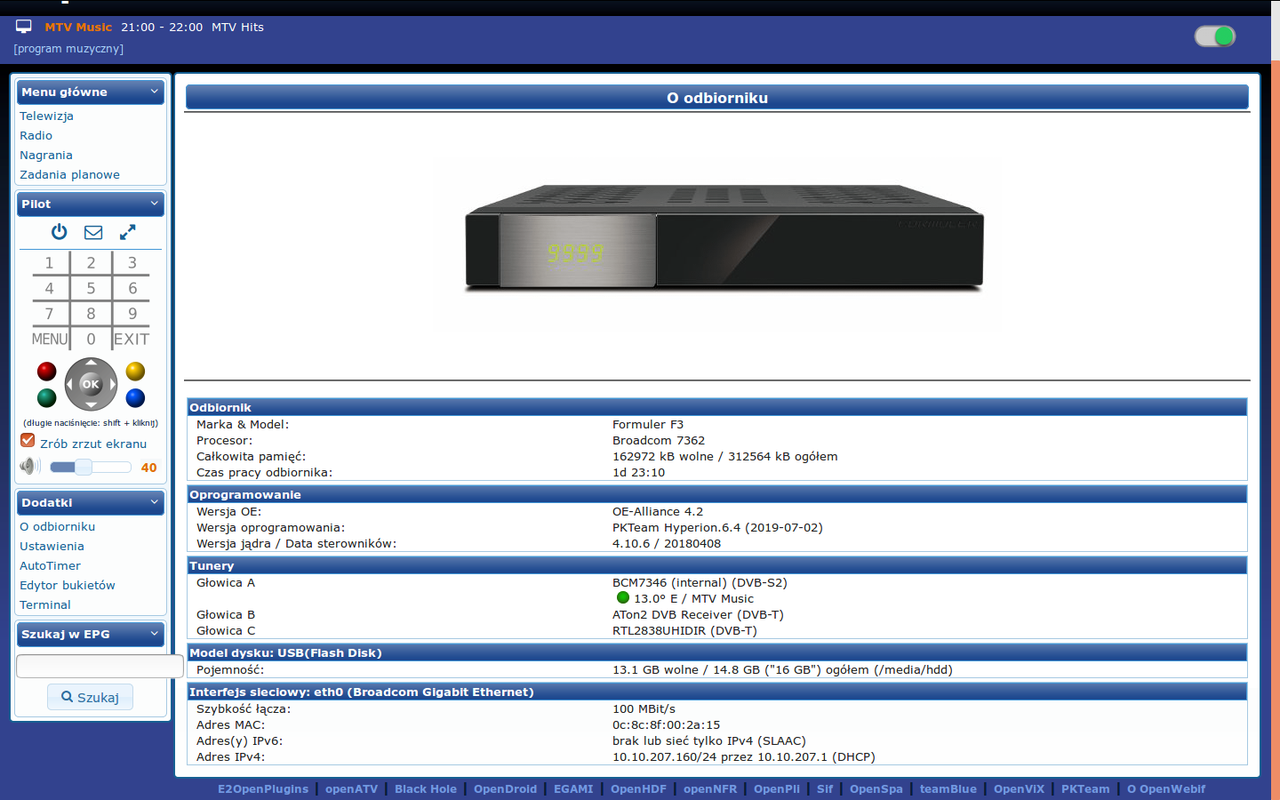 PKT Hyperion 6.4 Enigma2 Image for VU+ Zero 4K - VU+ ZERO 4K - Linux ...