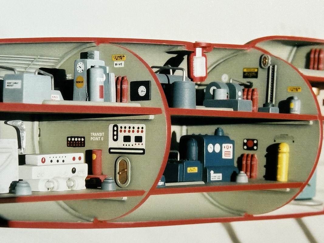 Classic Renwal 1/200 Scale USS Ethan Allen Cutaway Nuclear Submarine ...