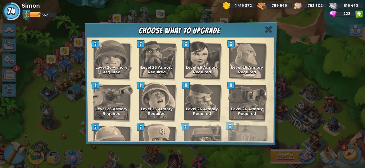 Buy Boom Beach Account HQ 25 Level 74 from Suaha | g2g.com | Buy safe