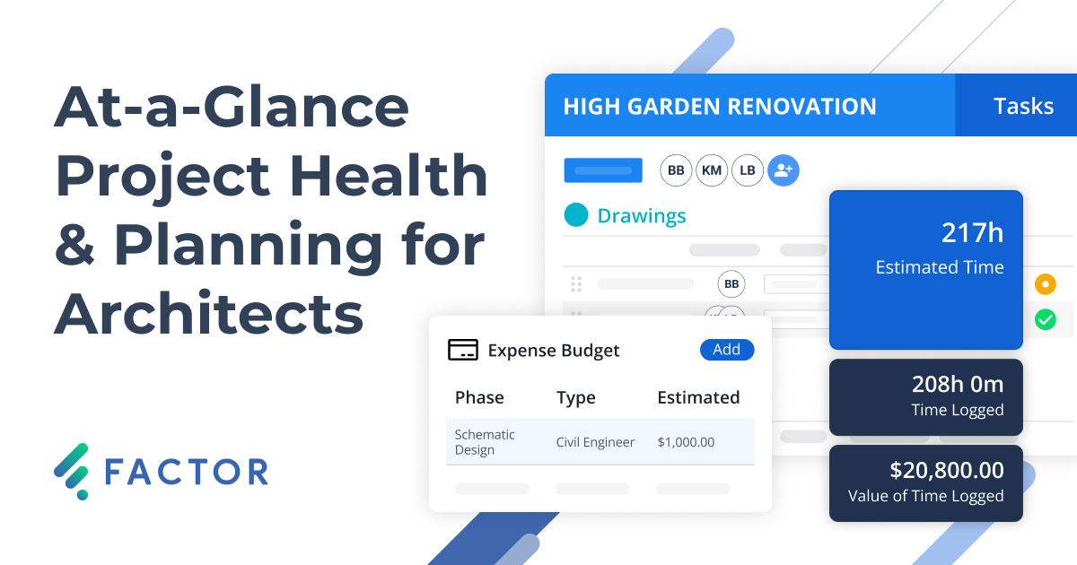 At-a-Glance Project Health & Planning for Architects