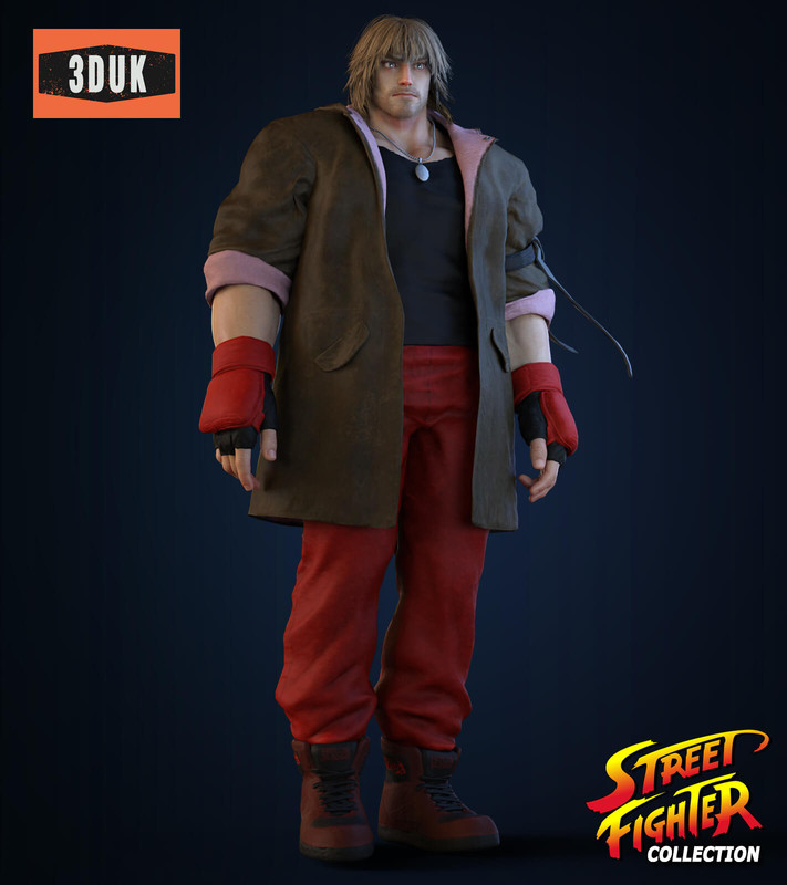 SF6 Ken Masters For G8M - Free Daz 3D Models