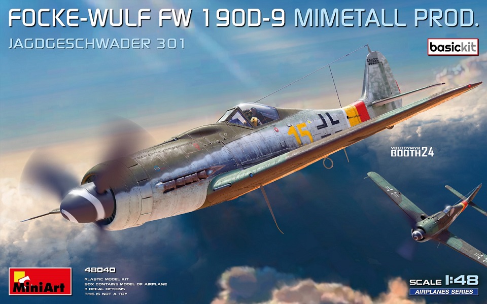 1/48 - Focke Wulf Fw.190D Dora family by MiniArt models - D-9 box art+ ...