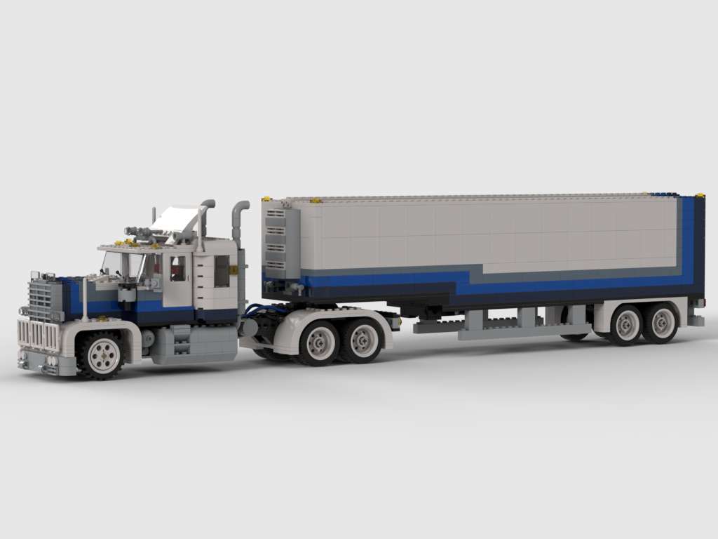 LEGO MOC Truck with V12 Engine in Bluetones by rayb | Rebrickable ...