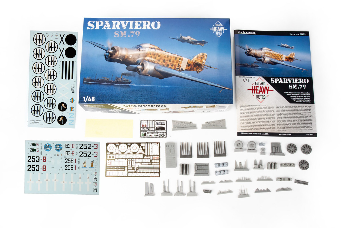 1/48 - Savoia-Marchetti SM-79 Sparviero by Eduard (plastic Classic Airframes) - released - The ...