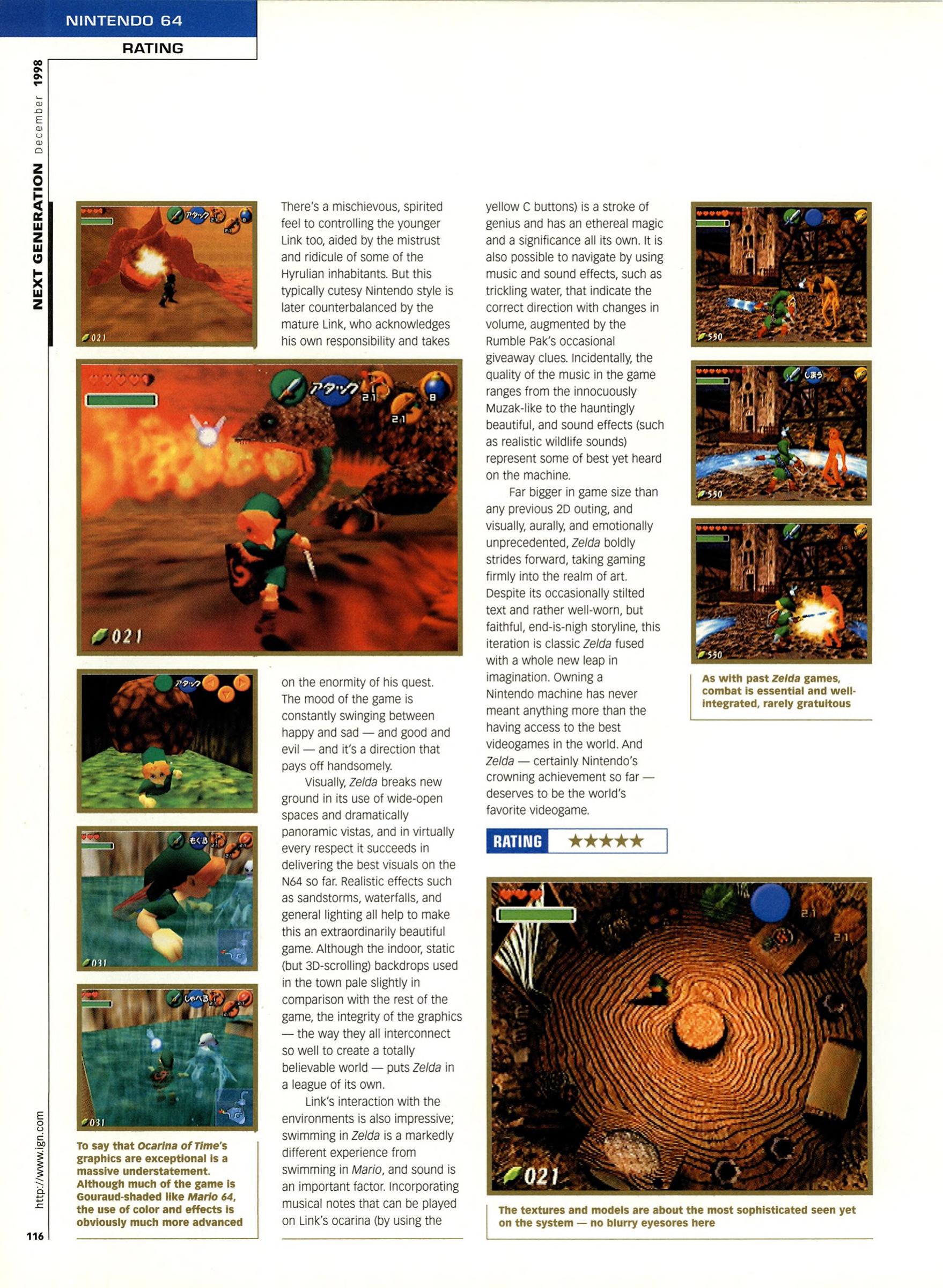 Legend of Zelda: Ocarina of Time - EDGE and Next Generation magazine ...