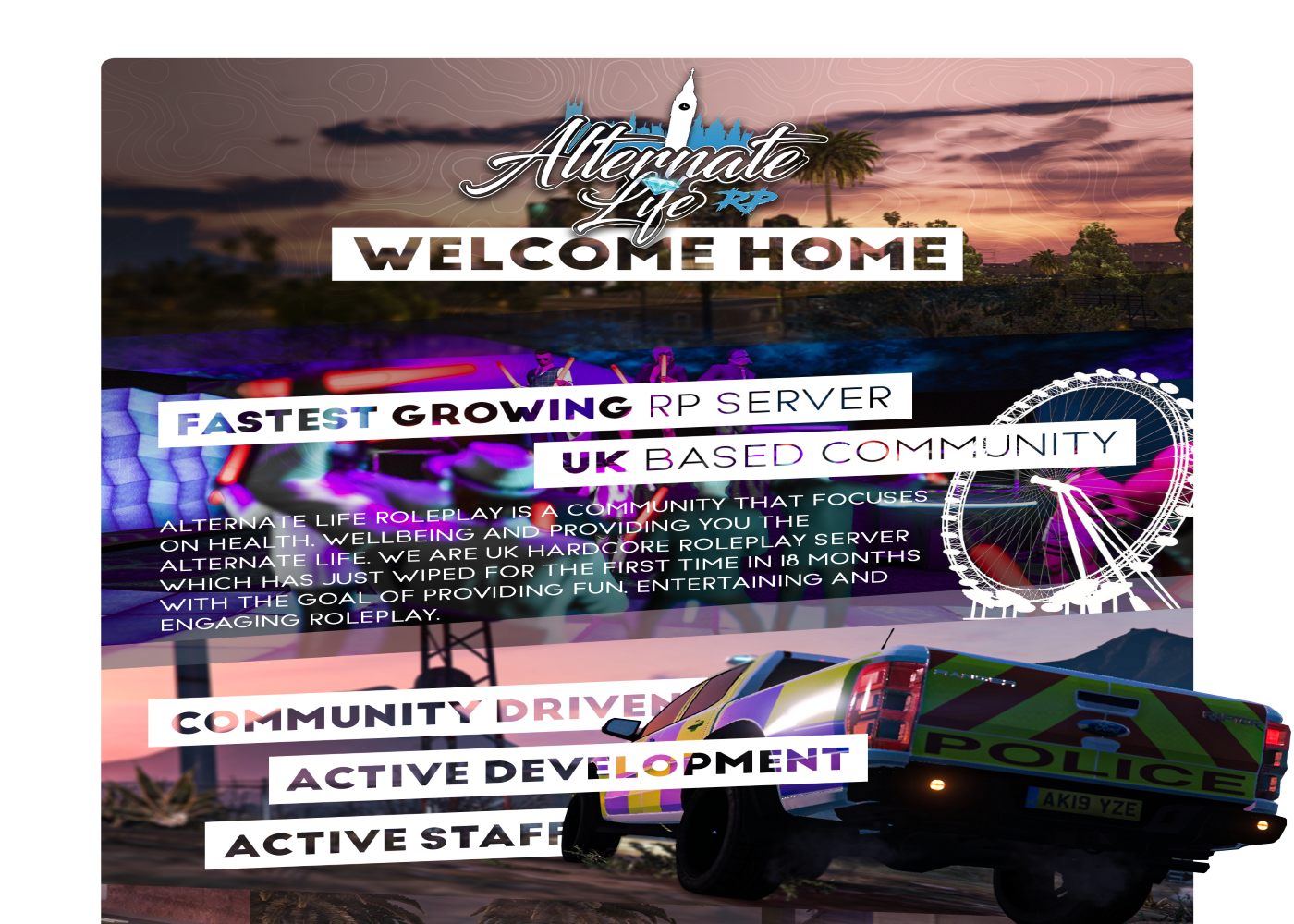 Alternate Life RP | 2 Years Uptime | UK Hardcore Roleplay | MET/AA/NHS ...