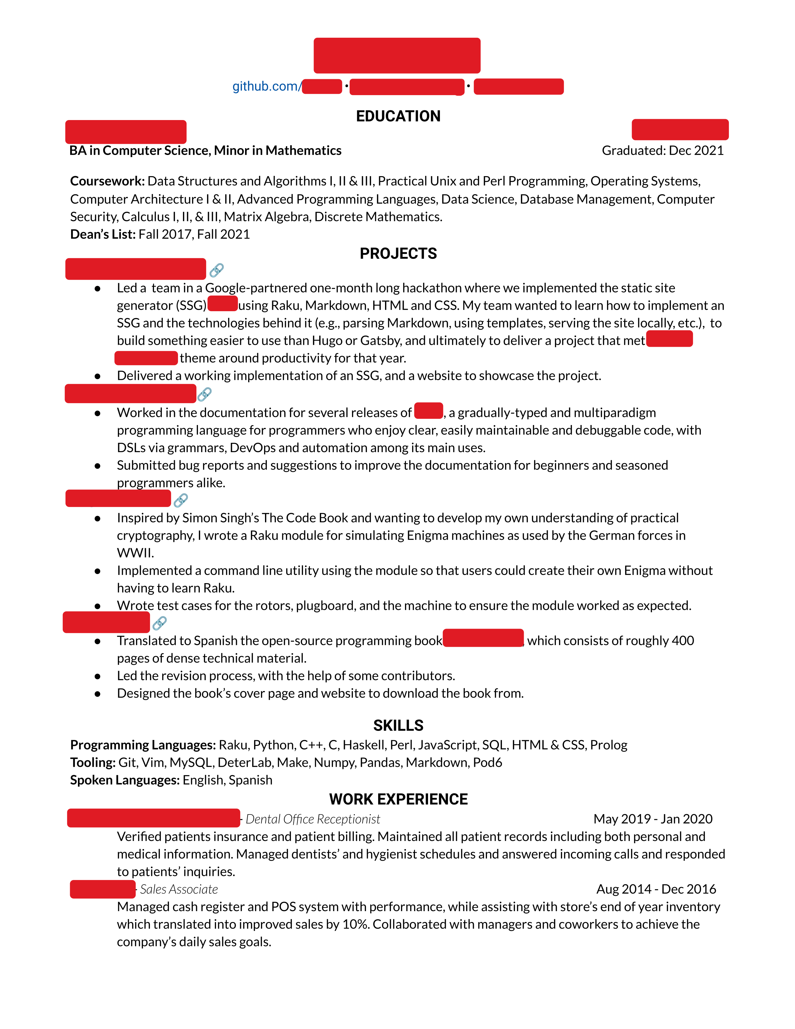 Resume Advice Thread - June 07, 2022 : r/cscareerquestions