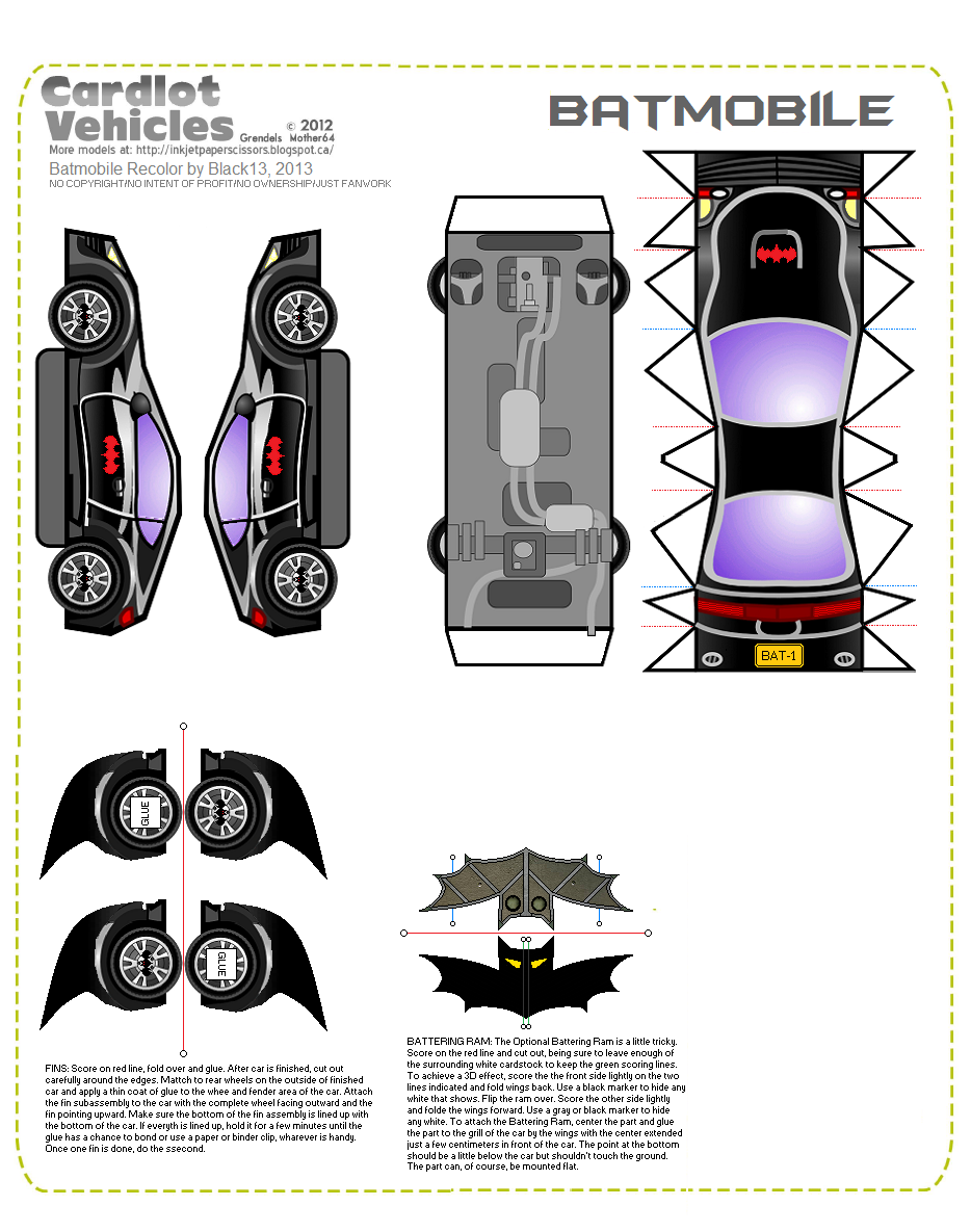 Project 1 Black Batmobile, v1 — Postimages