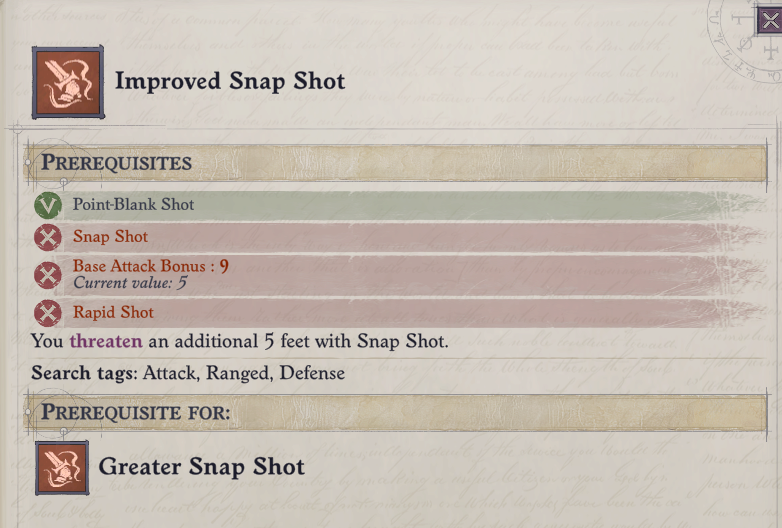 Zen Archer and the Snap Shot Feat : r/Pathfinder_Kingmaker