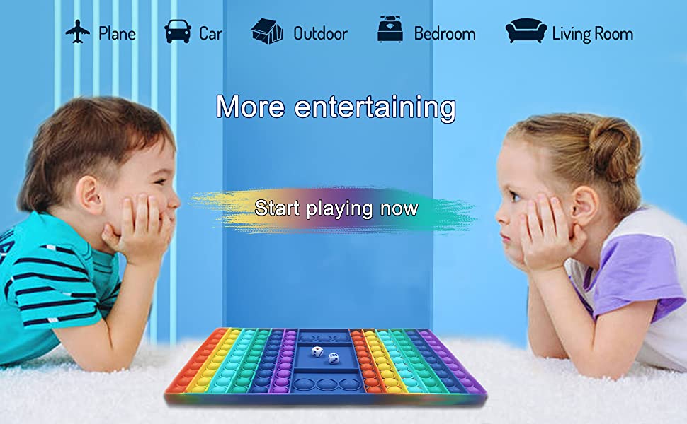 Big Pop It Game Board Fidget Poppit avec dés - Cdiscount Jeux - Jouets