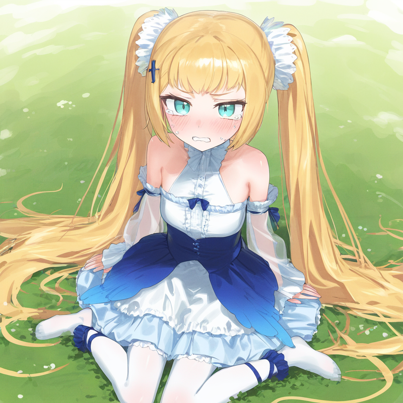 1girl, mikozin, NDGD, ohlia, {kobayashi ritz}, reoen, tsundere, from above, aqua s 2393659988 ...