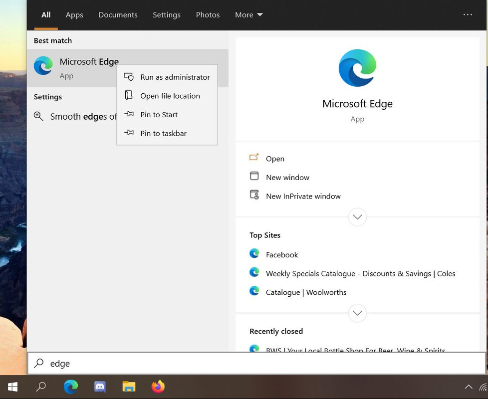 I want Edge to do what I want it to do - Windows