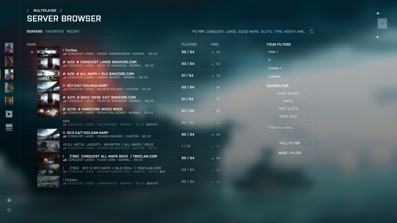 [BF4]US Server is lacking : r/Battlefield