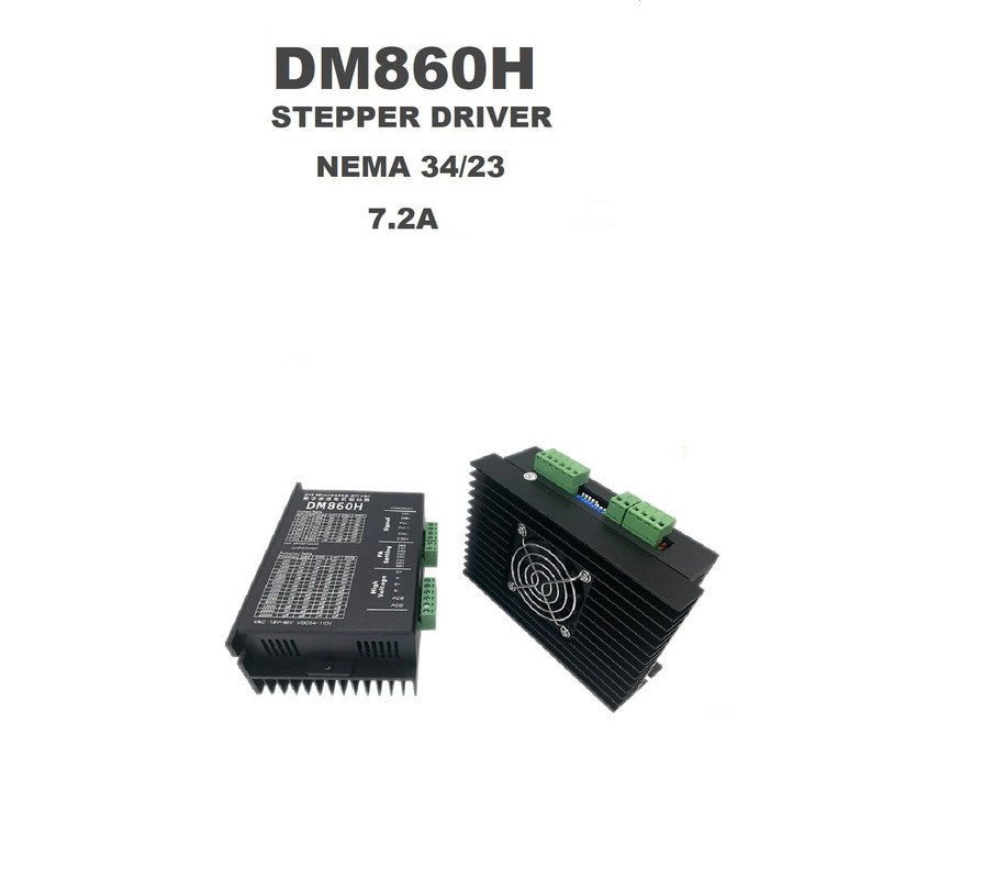 DM860H Stepper Motor Driver Controller AC 18-80V, DC 24-110V Nema 34 23 ...