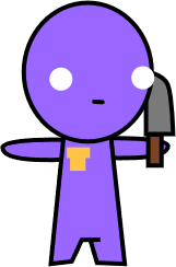 purple guy with moving eyes Minecraft Skin
