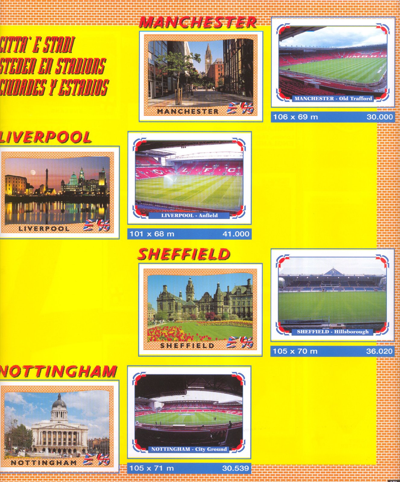 Album UEFA Euro 1996, England Panini 09 — Postimages