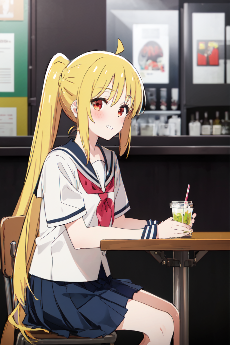 00020 4150397431 bocchi style, 1girl, Ijichi Nijika, (((very long ...