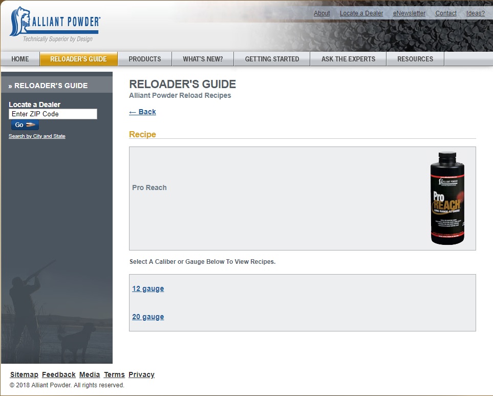 Alliant removes Pro Reach 28ga data | Shotgun Forum