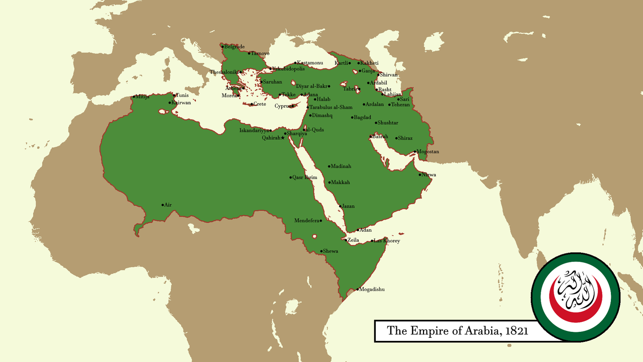 Map of my Arabian Empire, and tutorial in comments!! : r/eu4