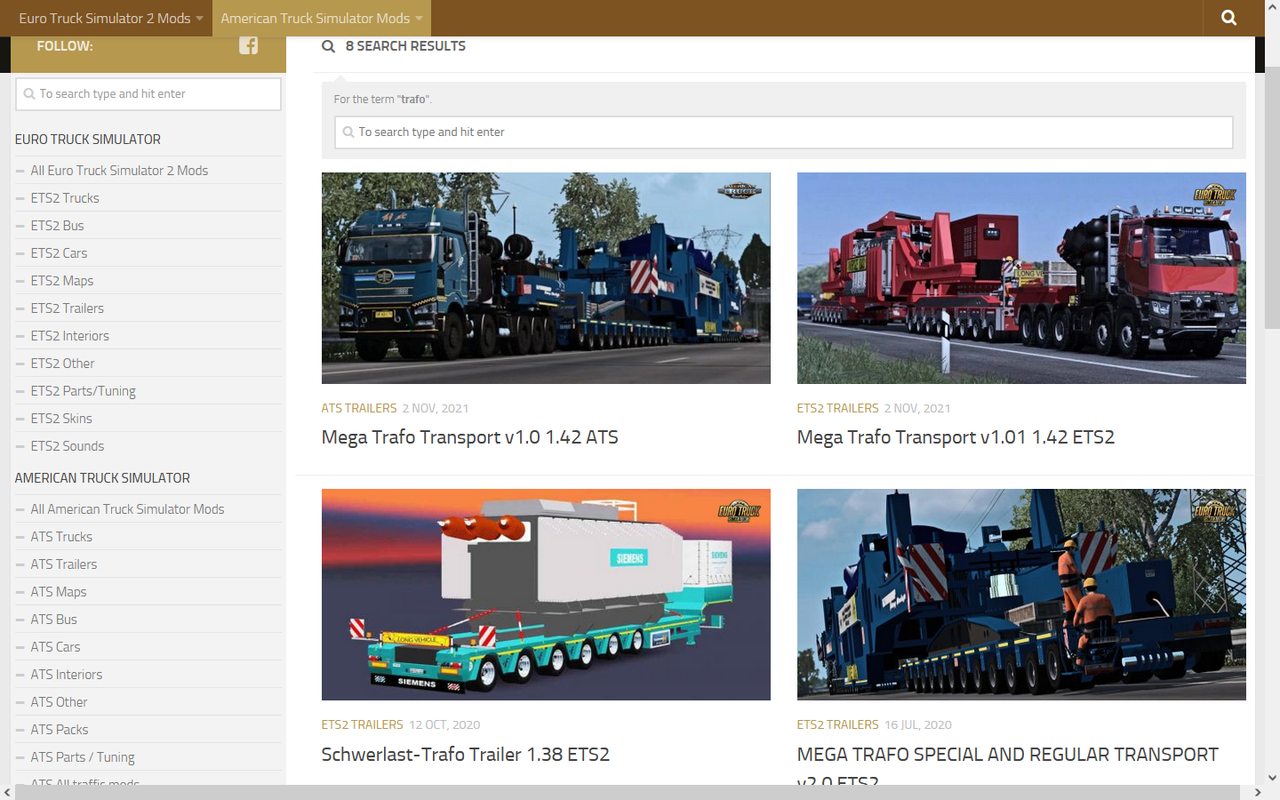 mega trailer transport - SCS Software