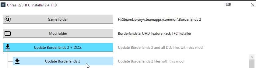 UHD Texture Pack TFC Installter at Borderlands 2 Nexus - Mods and community