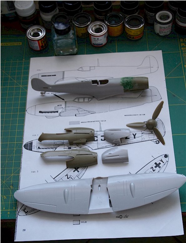 Spitfire Mk.V mit DB605A | captured by Luftwaffe | 1/48 Fujimi (a scary ...