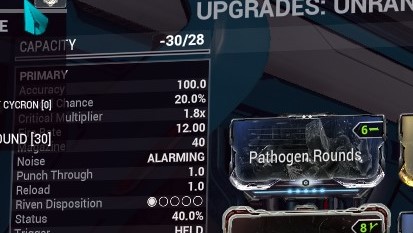 weapon capacity bug - General - Warframe Forums