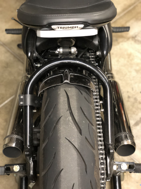 Carbon Fiber Short Rear Fender | Triumph Bobber Forum