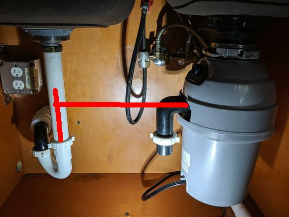 Waste King disposer plumbing