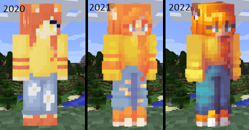 2 year anniversary remake -Reupload- Minecraft Skin