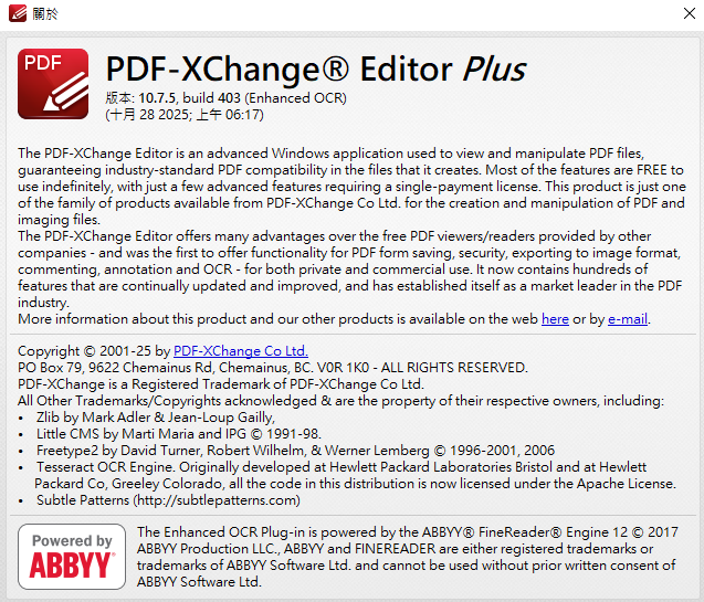 (更新) PDF-XChange Pro 10.7.5.403.0 專業PDF檔編輯批次轉檔軟體