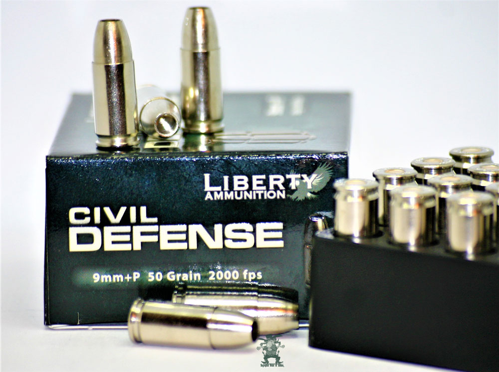 9 MM Liberty Civil Defense FAST 2000 FPS 9MM +P 50 Grain JHP 20 Rounds ...