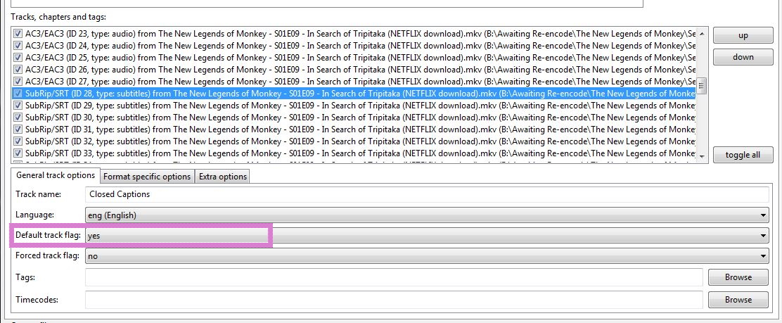 LC resets first subtitle track to "Default" · Issue #972 · mifi/lossless-cut · GitHub